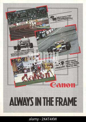 Canon T70 cameras vintage paper advertisement Canon magazine advert ...
