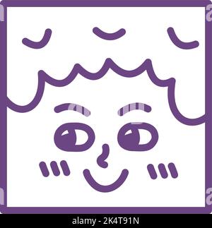 emoticon face kawaii character vector illustration design Stock Vector ...