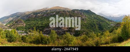 Pyrenean peaks, near Sallent de Gallego, in the Tena Valley, in the ...