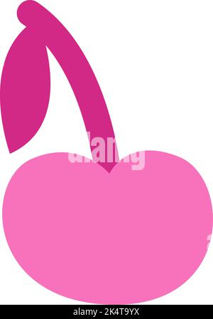 Vector white background white pink cherry tree flowers and cherry ...