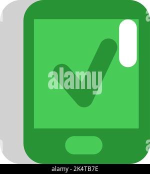 Online Check In flat icon. Colored element sign from airport collection ...