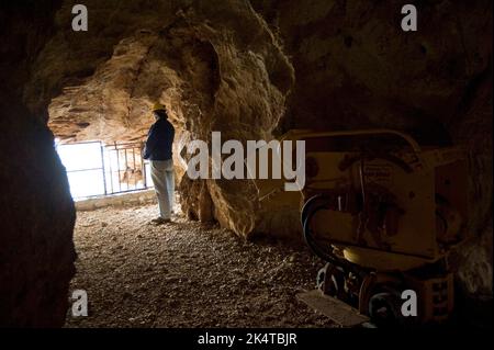 Porto Flavia, Masua, old mine visited, Iglesias, Sardinia, Italy Stock ...