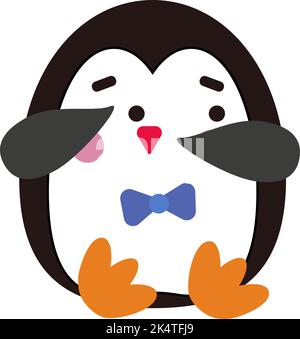 penguin kawaii face Stock Vector Image & Art - Alamy