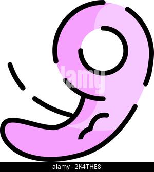 Human embryo, illustration, vector, on a white background Stock Vector ...