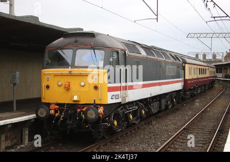 Steam Dreams the Lakes Express special train, Carnforth railway station ...