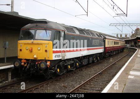 Steam Dreams the Lakes Express special train, Carnforth railway station ...