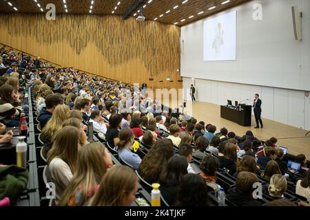 Illustration picture shows the opening lecture of the Political ...