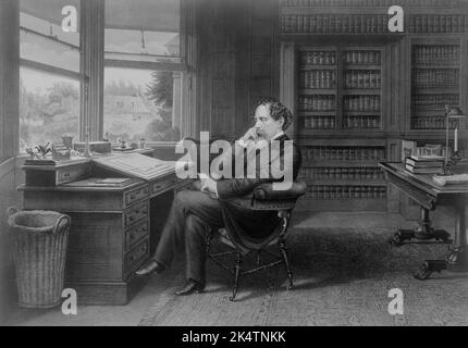 Great writers of the Victorian era Stock Photo - Alamy