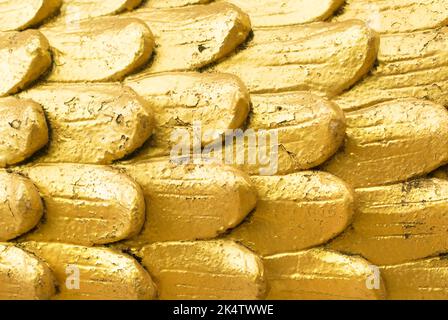 Abstract golden scales close up texture Stock Photo - Alamy