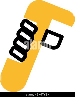 pipe wrench tool color icon vector illustration Stock Vector Image ...