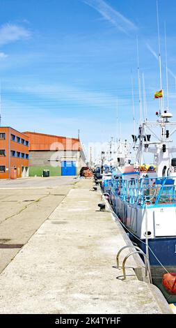 Port of the Ría de Aviles, Principality of Asturias, Spain, Europe ...