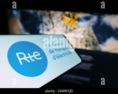 The logo RTE Réseau de Transport d'Électricité (Electricity ...