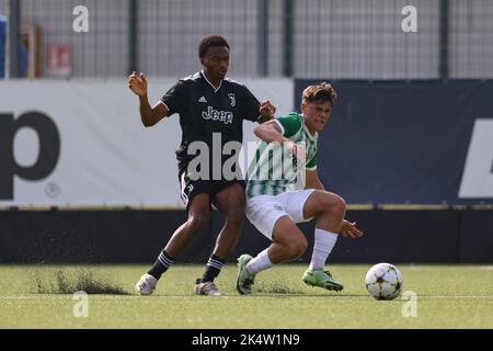 Vinovo, Italy. 4th Oct, 2022. Luis Hasa of Juventus celebrates with ...
