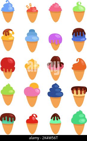 Ice cream cones pink vector seamless pattern Stock Vector Image & Art ...
