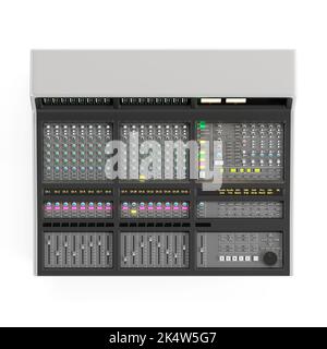 A 3D rendering of a Solid State Logic Matrix2 Delta Mixing Console on a ...