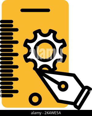 prototype line icon, outline symbol, vector illustration, concept sign ...