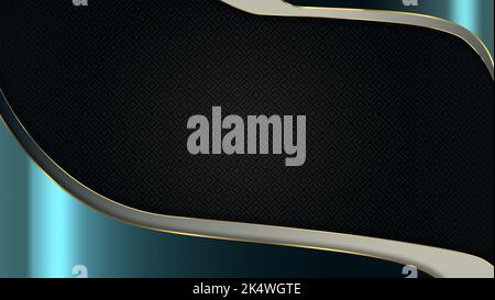 Luxury Dark Blue Presentation Slide Background Layout Template ...