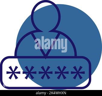 Search account icon outline vector. Delete service. People remove Stock ...