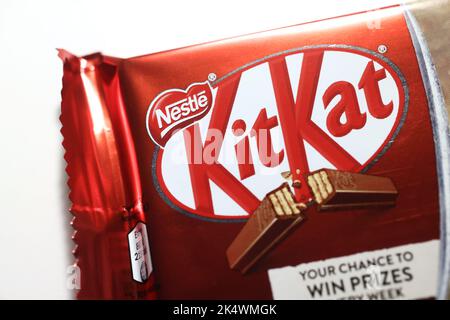 Kit Kat (stylised as KitKat in various countries) is a chocolate ...