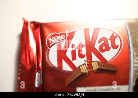 Kit Kat (stylised as KitKat in various countries) is a chocolate ...