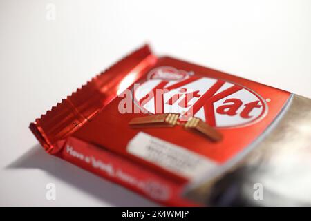 Kit Kat (stylised as KitKat in various countries) is a chocolate ...