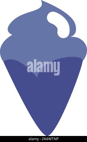 Ice Cream icon blue vector isolated Stock Vector Image & Art - Alamy