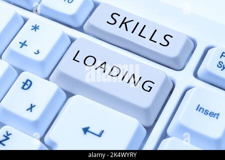 Handwriting text Skills Loading. Word Written on points out the degree of difficulty when ...