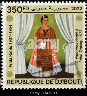 Frida Kahlo - Self-Portrait dedicated to Leon Trotsky, 1937 Stock Photo ...