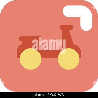 Courier motorbike icon cartoon vector. Scooter delivery. Food bike ...