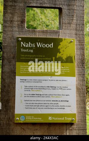 A TreeLog site for Nabs Wood nr. Milldale, Peak District. The project ...