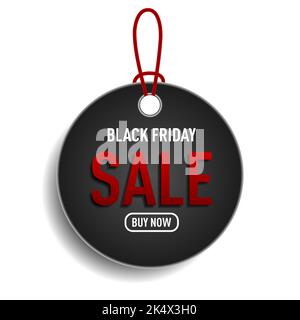 Black sales tag. Vector illustration Stock Vector Image & Art - Alamy