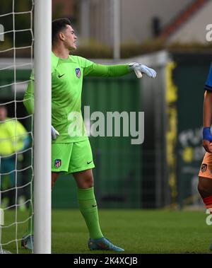 goalkeeper Alejandro Iturbe (1) of Atletico Madrid pictured during a ...