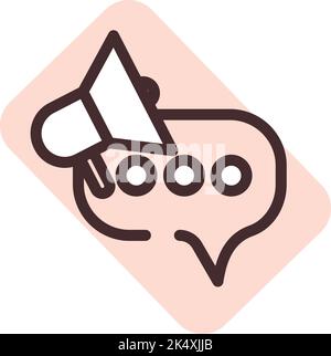 Mms flat vector icon, mobile phone square blue web button Stock Vector ...