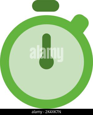 Stopwatch icon green vector Stock Vector Image & Art - Alamy