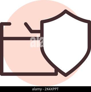 Computer, PC protection, web security icon. . Beautiful design and ...