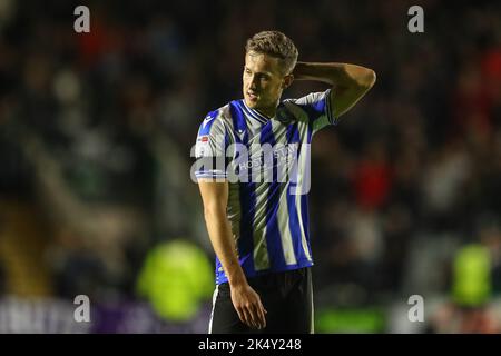 Will Vaulks #4 of Sheffield Wednesday looks dejected after the Sky Bet ...