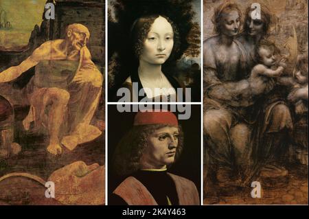 The pictorial masterpieces of the brilliant painter, sculptor and ...