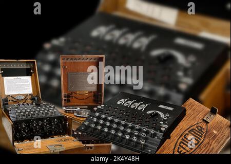 German Enigma encryption machine used in the second world war Stock ...