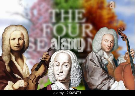 A portrait of Antonio Vivaldi, the Italian Baroque composer renowned ...