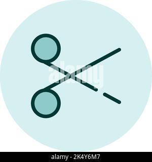 Cut icon, illustration, vector on a white background Stock Vector Image ...