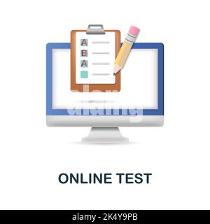 Quiz icon. 3d illustration from e-learning collection. Creative Quiz 3d ...