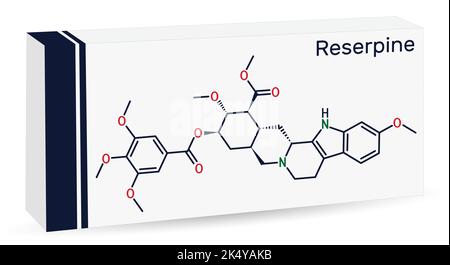 Skeletal formula of Reserpine. chemical molecule Stock Vector Image ...