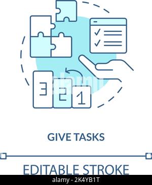 Give tasks concept icon Stock Vector Image & Art - Alamy