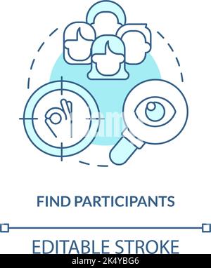 Find participants concept icon Stock Vector Image & Art - Alamy