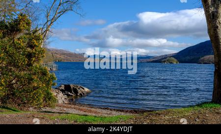 Fells near Ambleside, looking towards Red Screes, Lake District ...
