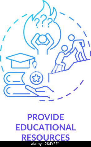 Use your resources blue gradient concept icon Stock Vector Image & Art ...
