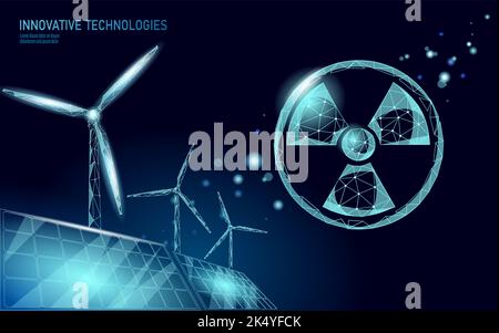 3D windmills ecology forest concept. Save environment wind green tree ...