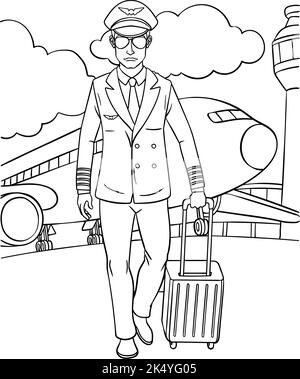 coloring book for kids . aircraft Stock Vector Image & Art - Alamy
