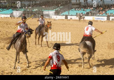 Turkish team playing Jereed or Cirit at Fourth World Nomad Games in ...