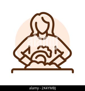 Washing dishes line art vector illustration Stock Vector Image & Art ...